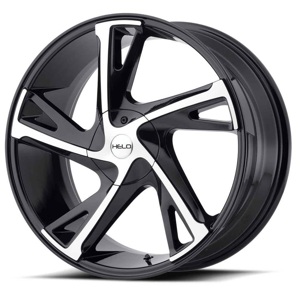 HE902 - Gloss Black Machined Rim by Helo Wheels Wheel Size 20x8.5 ...