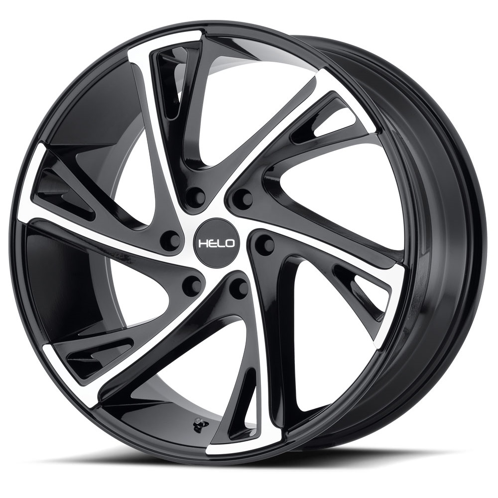 Helo Wheels HE903 - Gloss Black Machined Rim - Performance Plus Tire