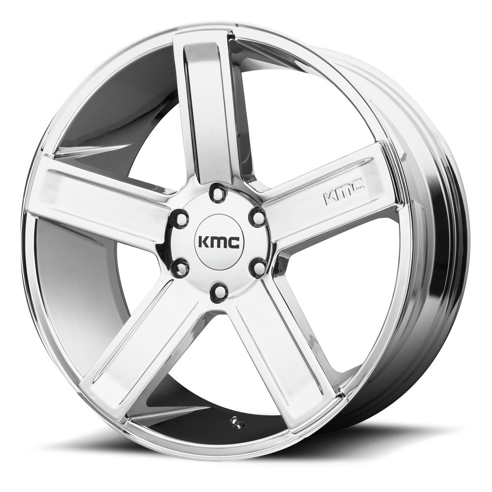 KMC Wheels KM702 Duece - Chrome Rim Wheel Size 22x9 - Performance Plus Tire