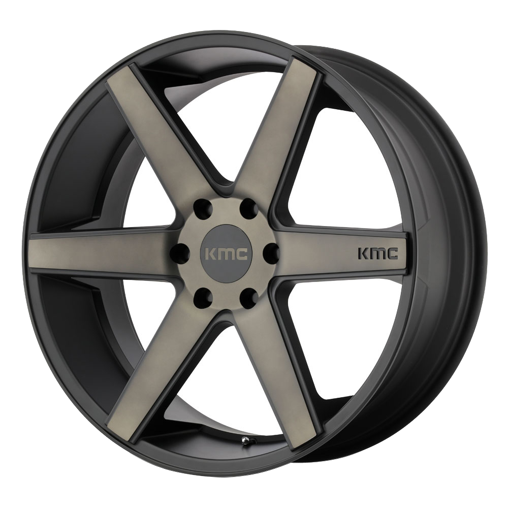 KM704 DISTRICT TRUCK - Matte Black w/Dark Tint Rim by KMC Wheels ...