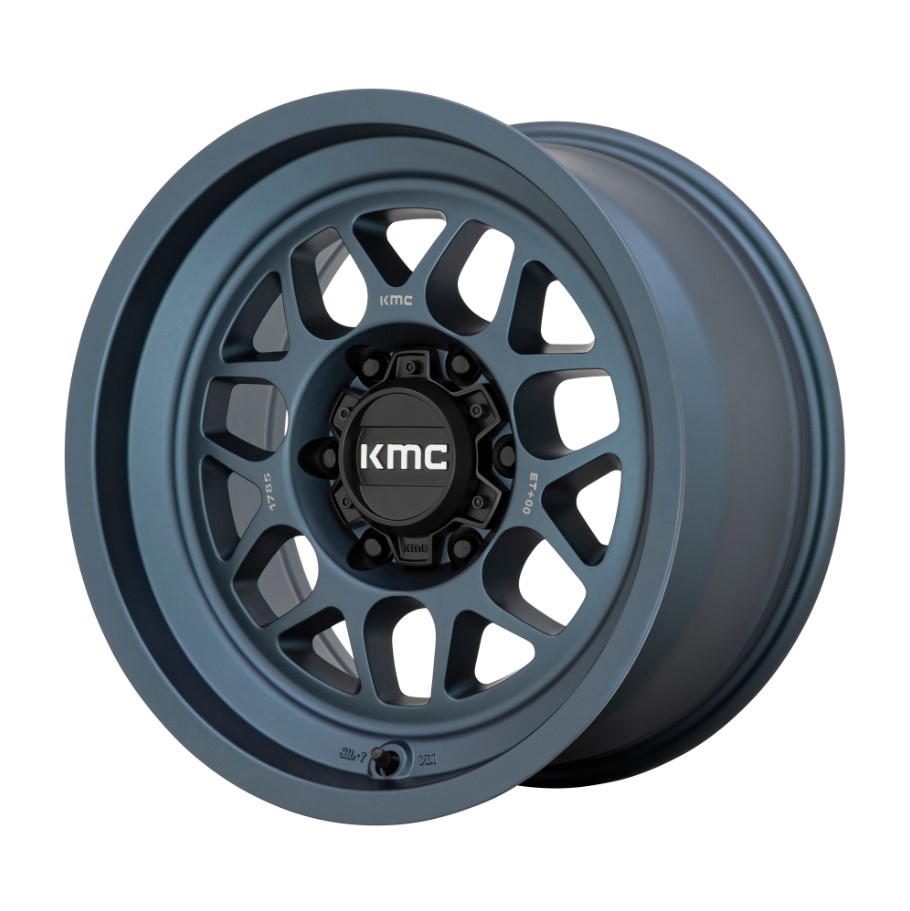 KMC Wheels KM725 Terra - Metallic Blue Rim - Performance Plus Tire