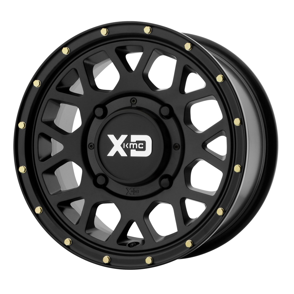 XD ATV Wheels KS135 Grenade UTV - Satin Black Rim Wheel Size 15x6 ...