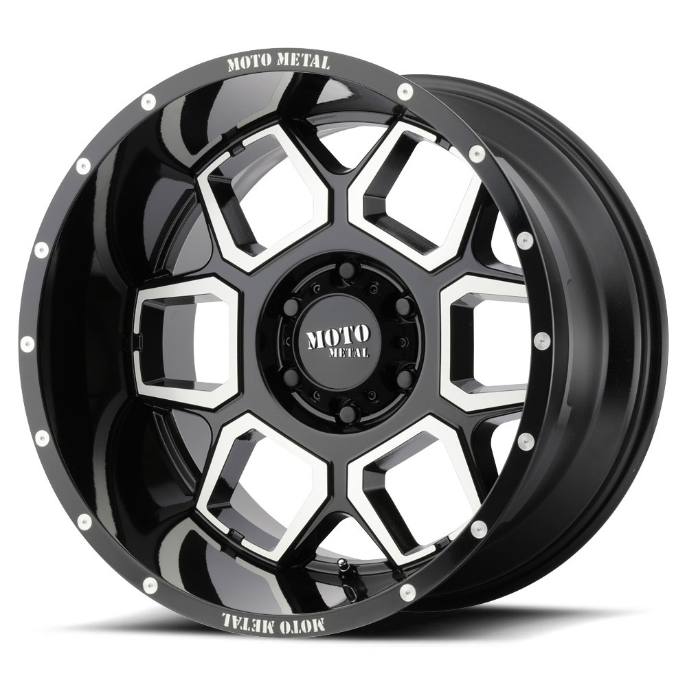 Moto Metal Wheels MO981 Spade - Gloss Black Machined Rim - Performance ...
