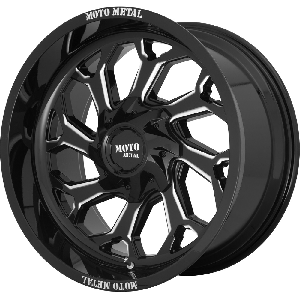 Moto Metal Wheels MO999 - Gloss Black Milled Rim Wheel Size 22x12 ...