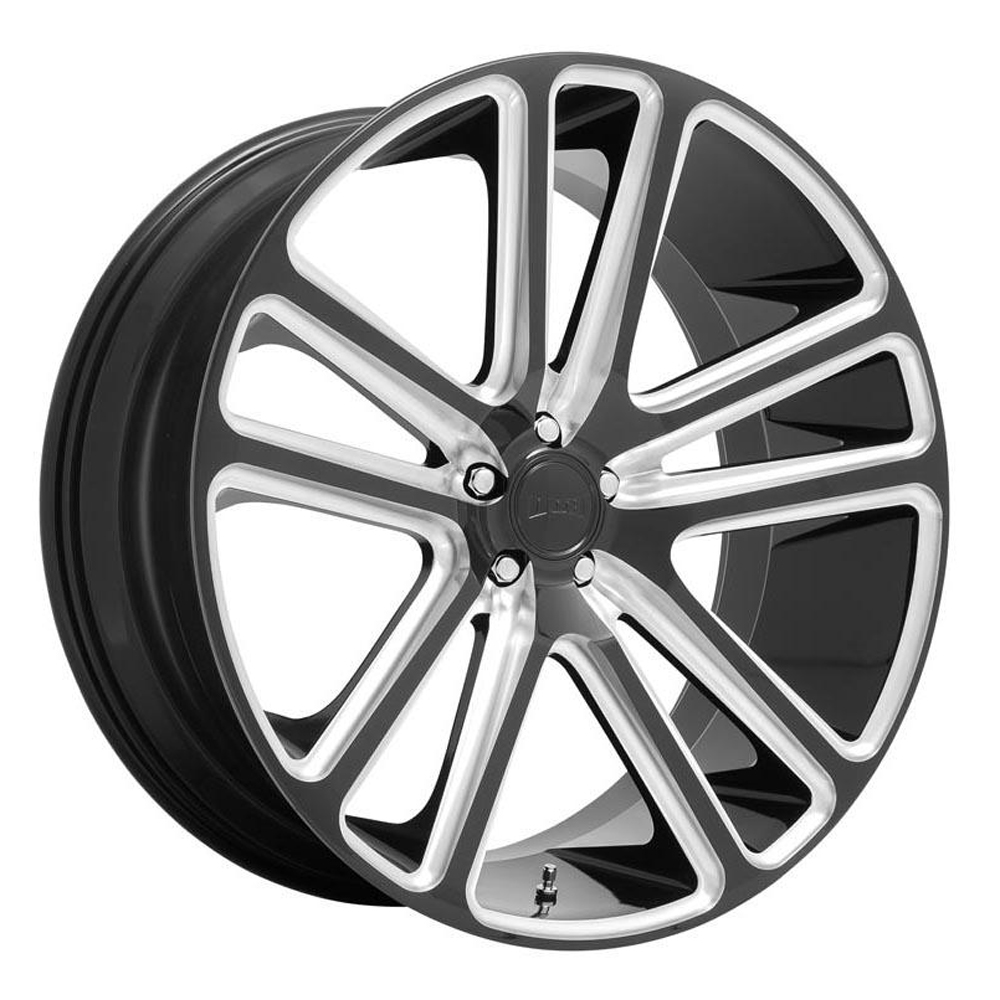 DUB Wheels Flex (S255) - Gloss Black Milled Rim Wheel Size 22x9.5 ...