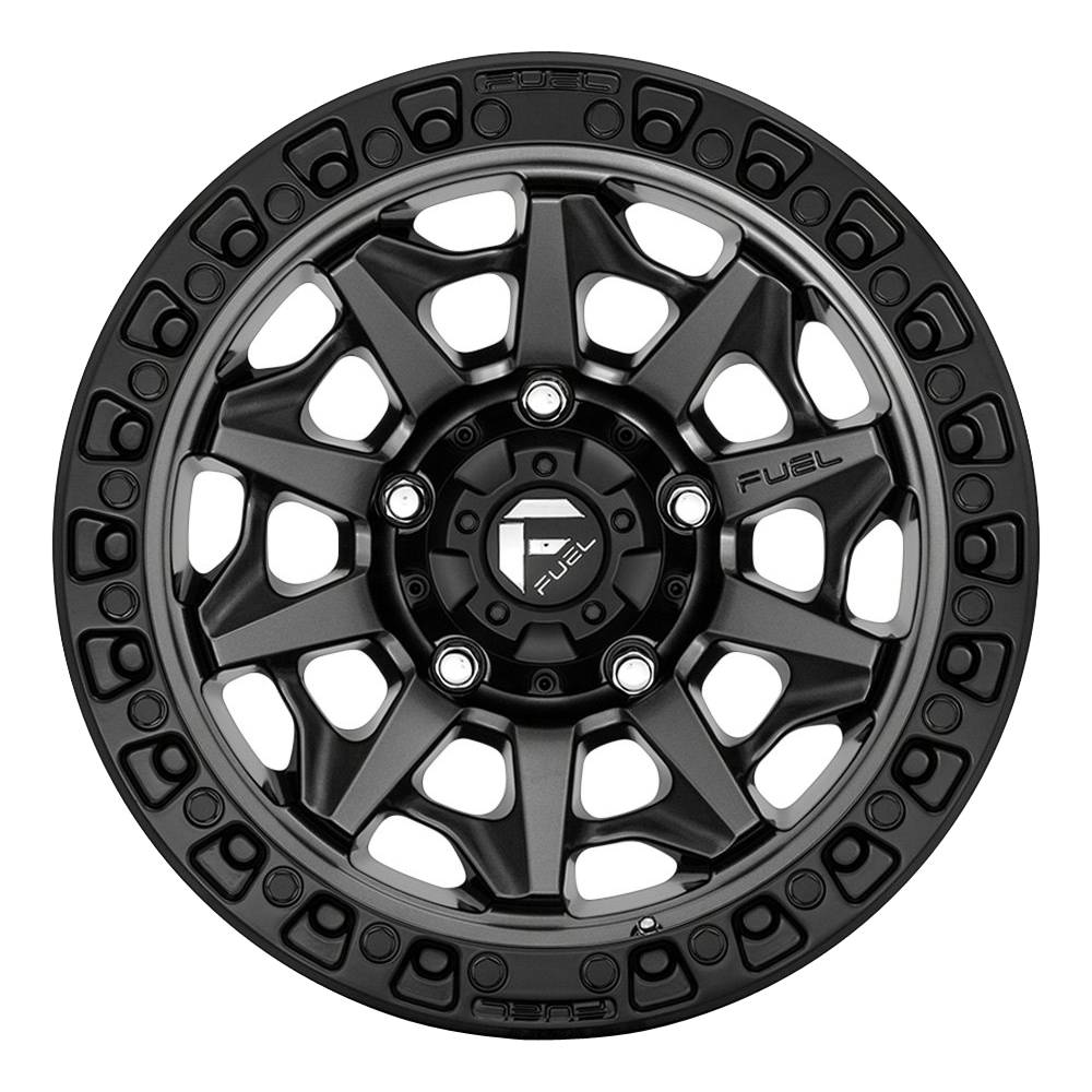 Fuel Wheels Covert D716 - Matte Gun Metal Black Bead Ring Rim Wheel ...