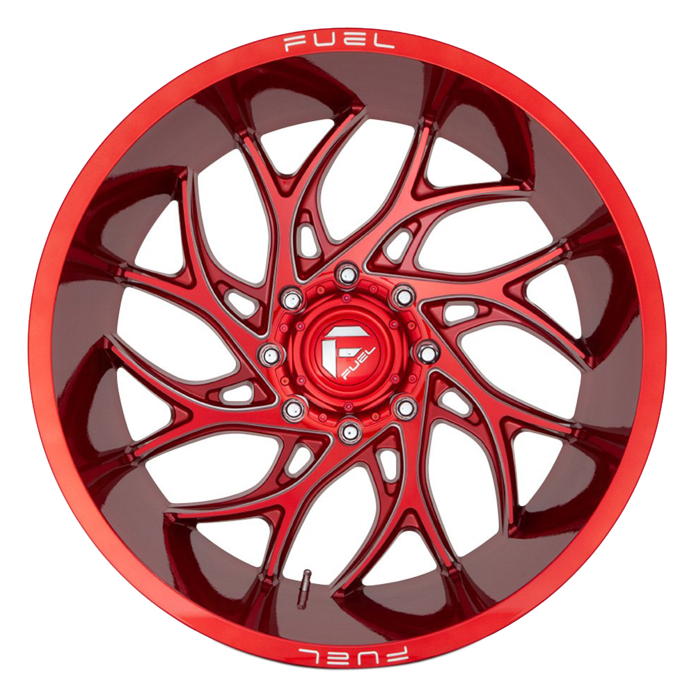 D742 Runner - Candy Red Milled Rim by Fuel Wheels Wheel Size 20x10 ...