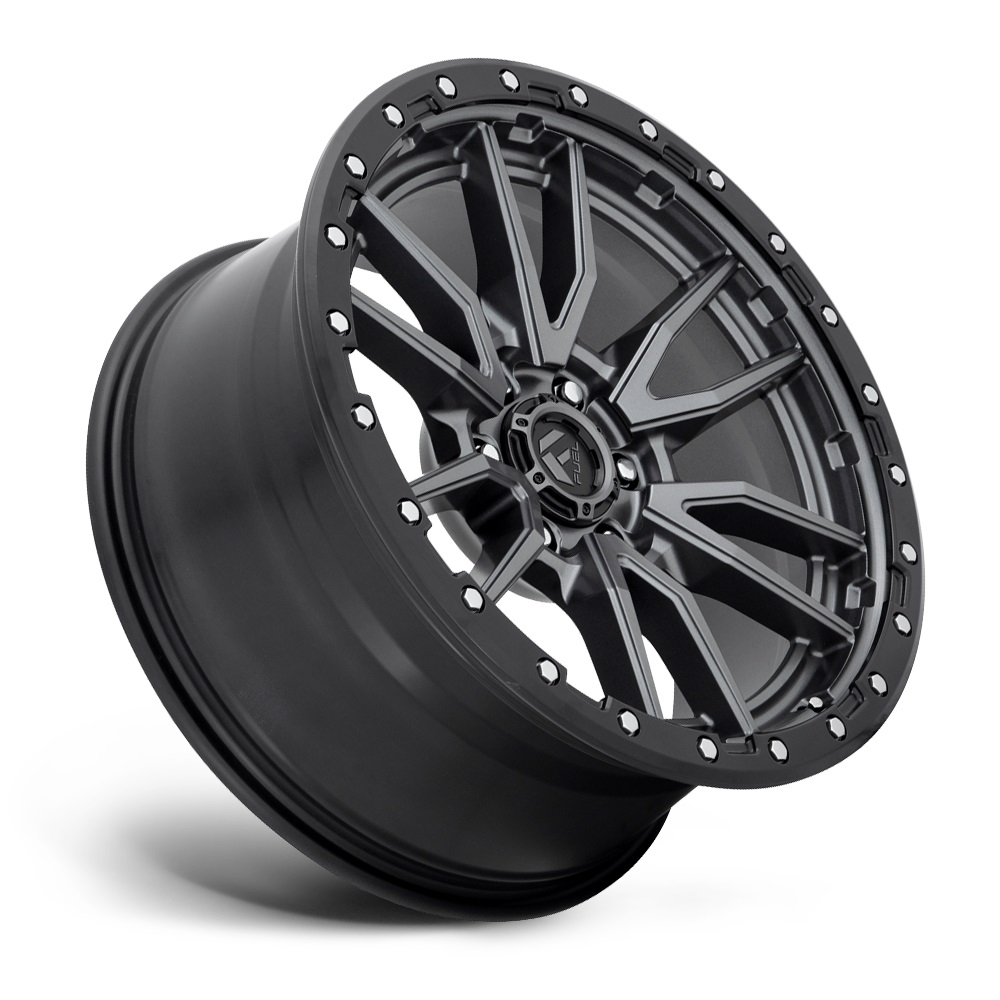 Fuel Wheels Rebel 6 D680 - Matte Gunmetal Black Bead Ring Rim Wheel ...
