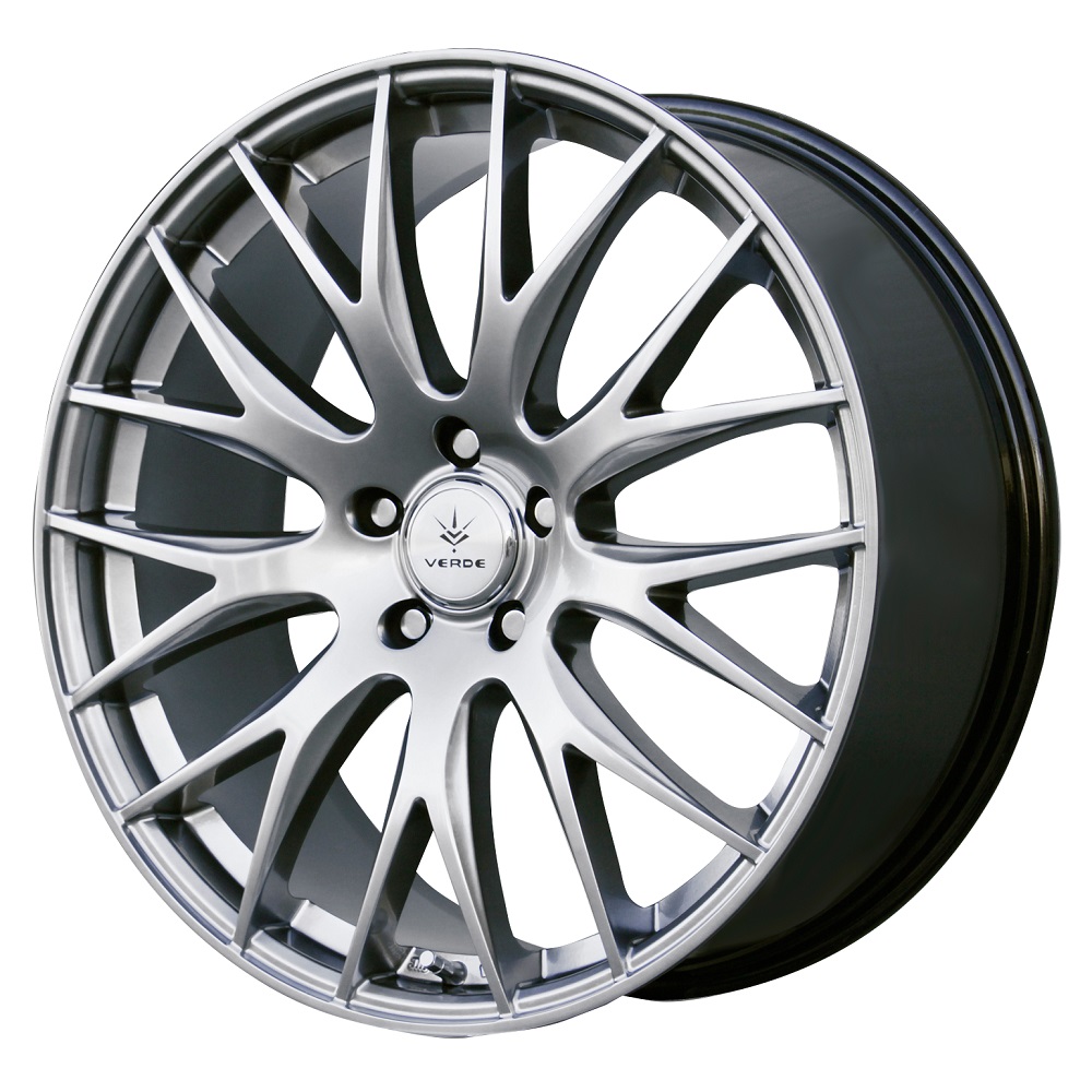 V27 Saga - HYPER Silver Dark Rim by Verde Wheels Wheel Size 17x7.5 ...