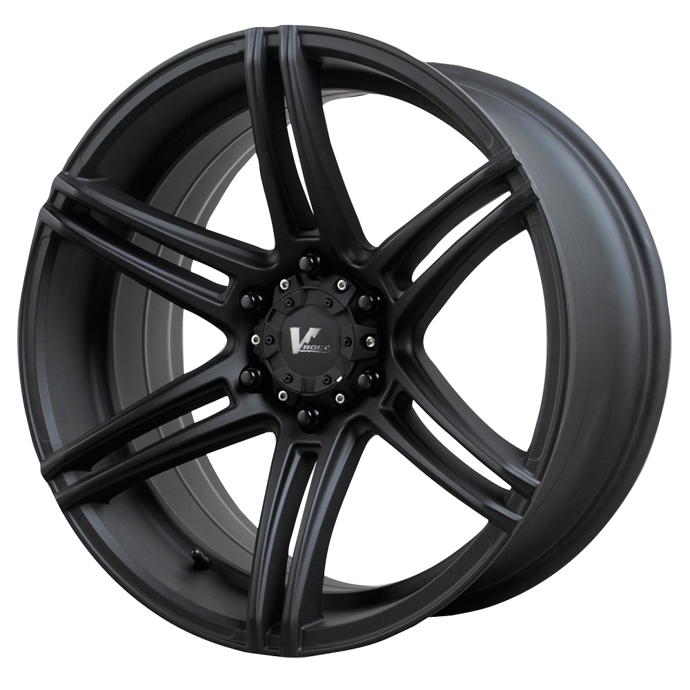VR9 Terrain - Matte Black Rim by V-Rock Wheels Wheel Size 17x9.5 ...