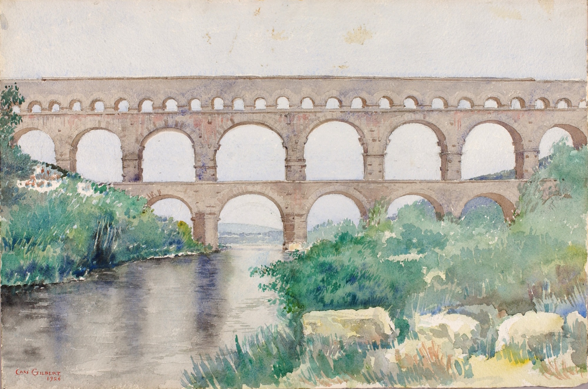 Art Reproductions Aqueduct by Cass Gilbert (1859-1934) | ArtsDot.com