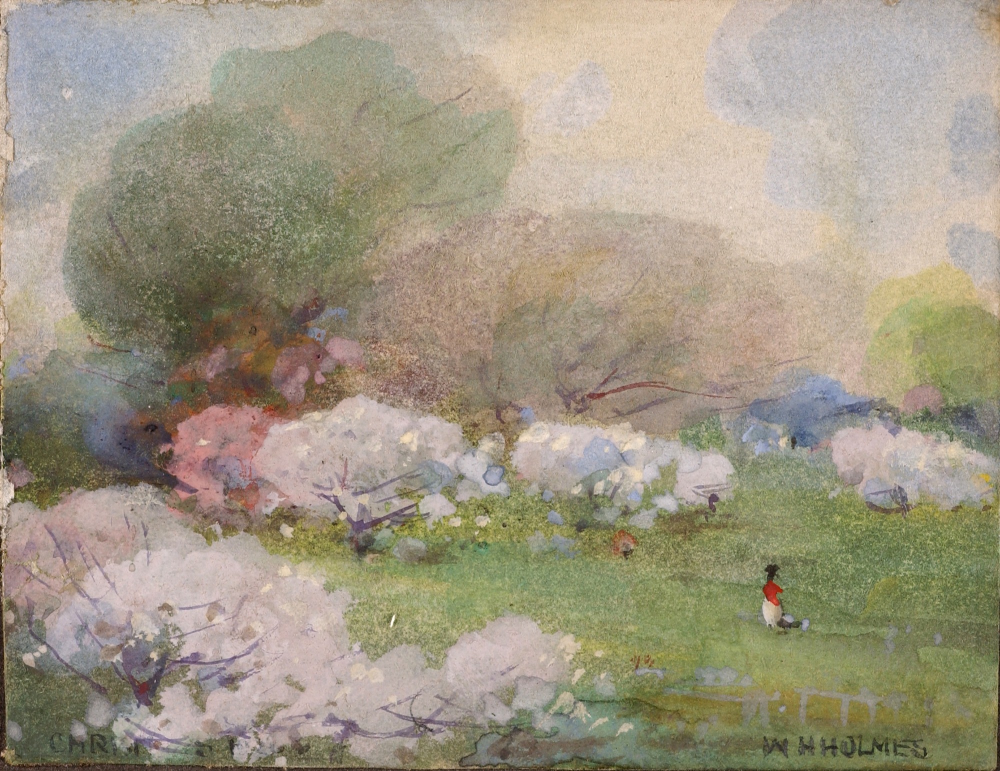 Art Reproductions Cherry Blossoms by William Henry Holmes (1846-1933 ...