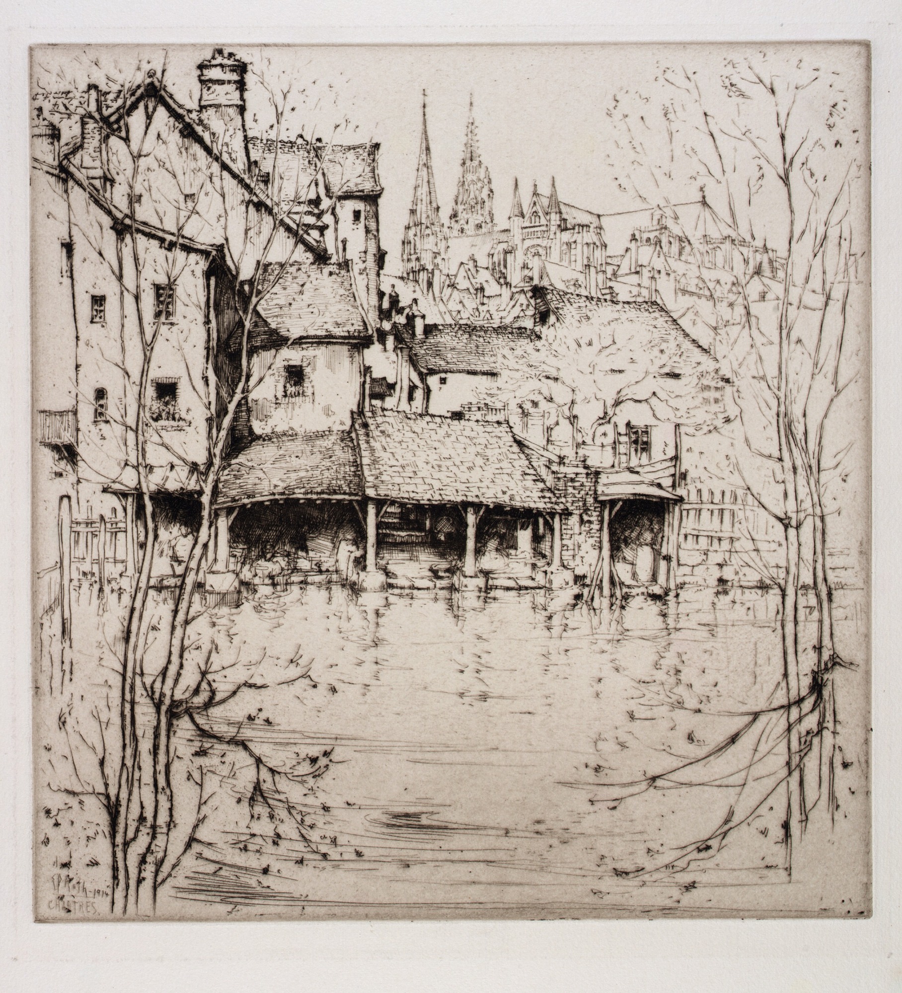 Museum Art Reproductions Chartres, 1914 by Ernest D Roth (Inspired By ...