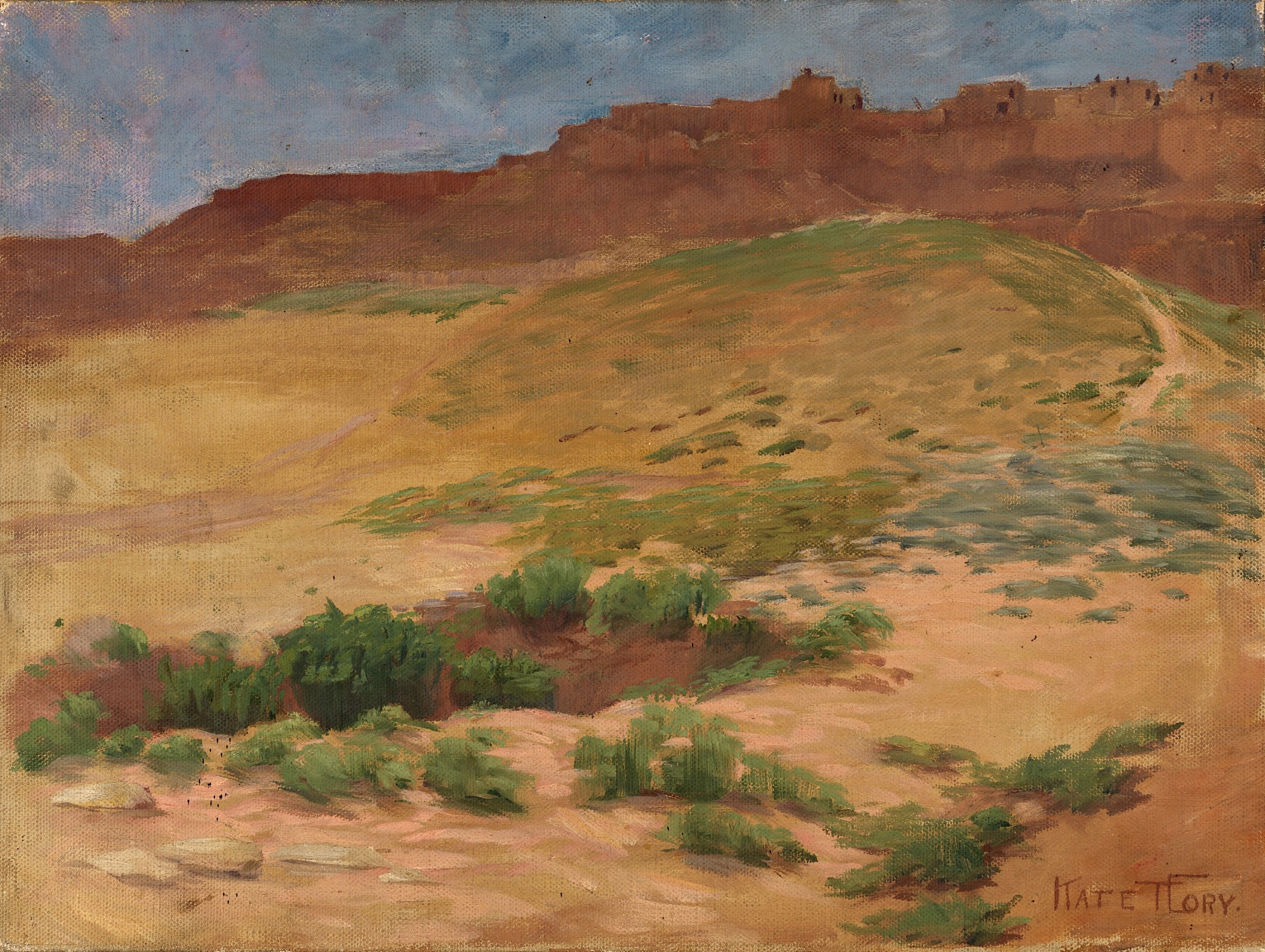 Mesa with Indian Village in Distance by Kate T Cory Kate T Cory ...