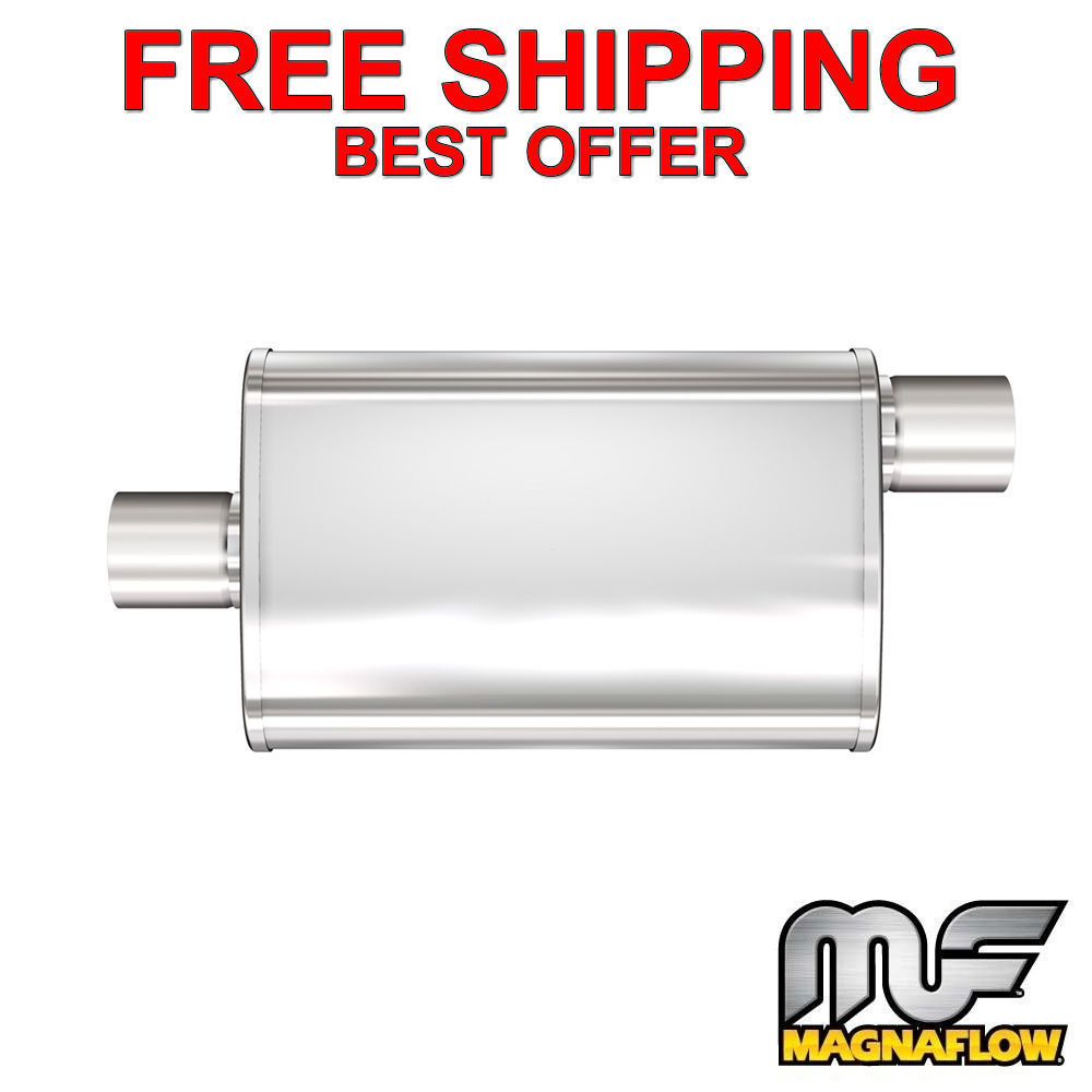 MagnaFlow XL - 3 Chamber Stainless Steel Turbo Muffler - 3" C/O - 18 ...