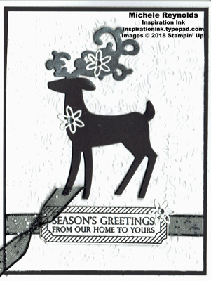 Merry Christmas To All Black & White Deer | TheseAreMyStamps