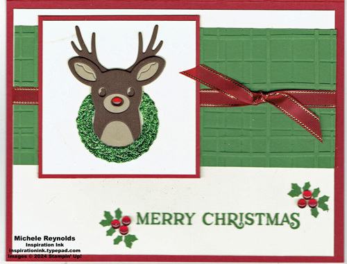 Reindeer Fun Rudolph Wreath | TheseAreMyStamps