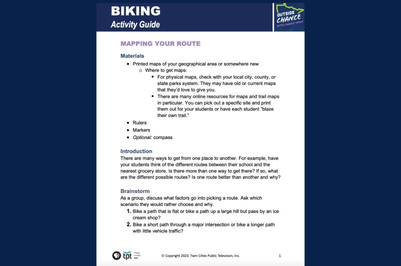 Mapping Your Route Activity | PBS TPT Learn