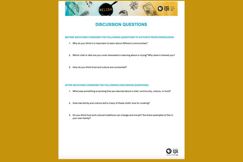 Discussion Questions for Relish | PBS TPT Learn