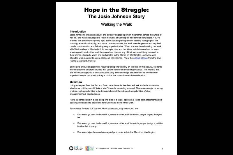 Walking the Walk | PBS TPT Learn