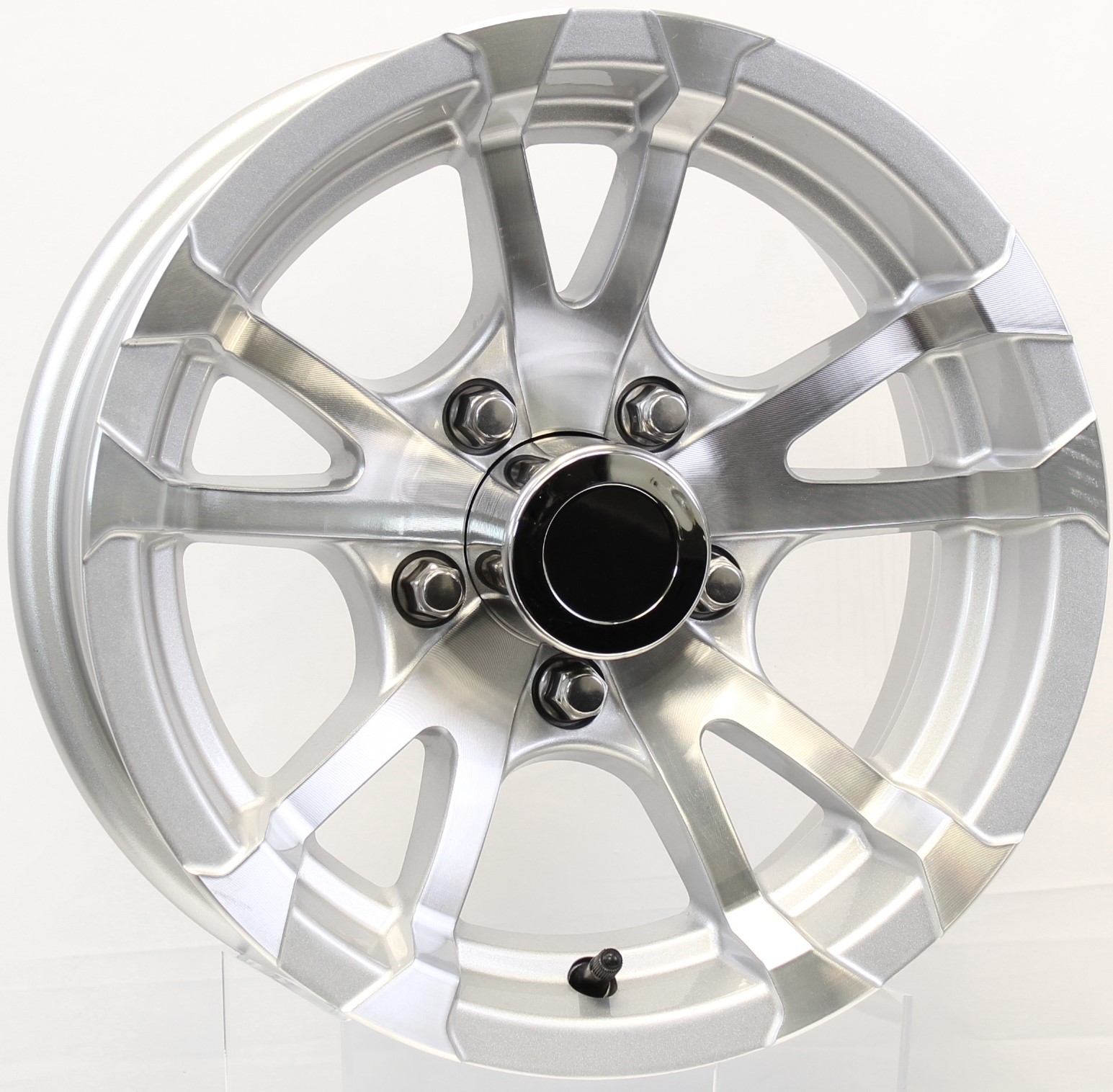 Avalanche- 14x5 5-4.5 Silver Aluminum Trailer Wheel | Trailer. Set. Go!