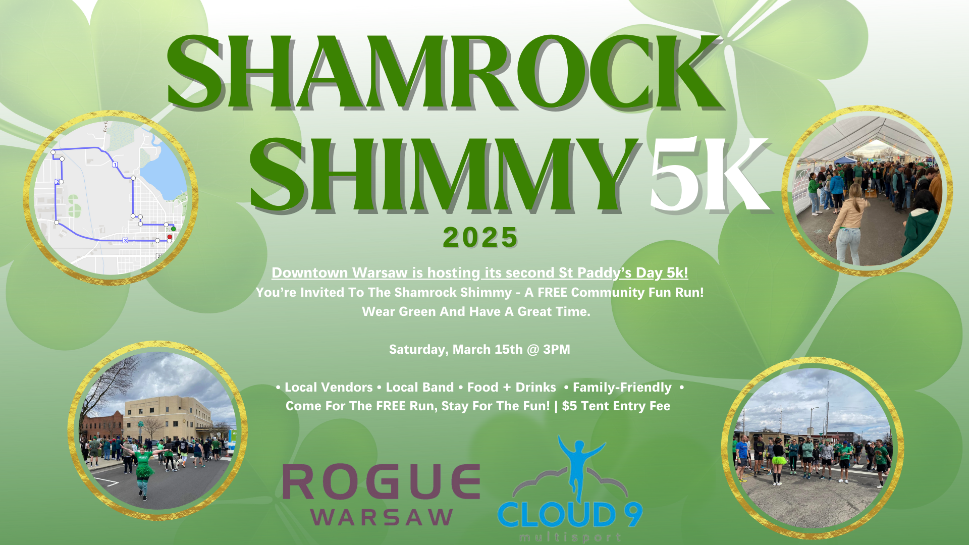 St. Paddy's Day 5k - Shamrock Shimmy 2025 - Visit Kosciusko County