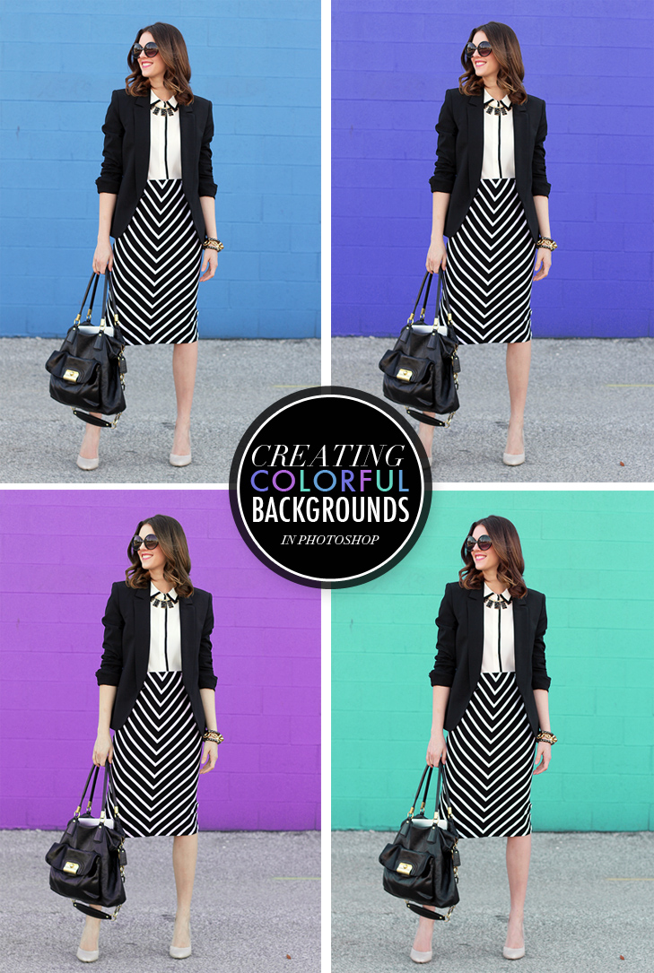 What I Wore : Pro Tip Tutorial: Colorful Backgrounds