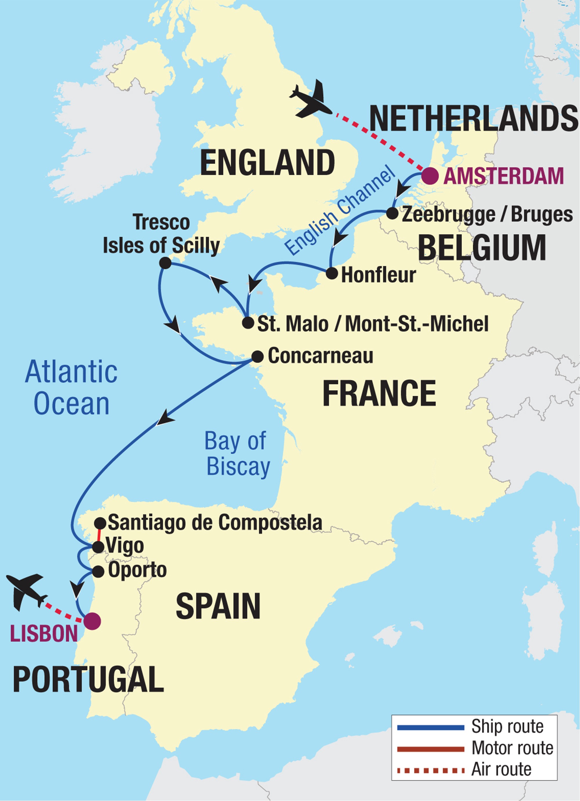 Western Europe Cruise Amsterdam-Lisbon | Washington and Lee