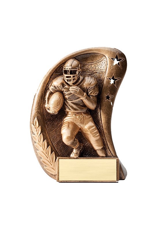5.5" Curve Style Football Resin | Awards International