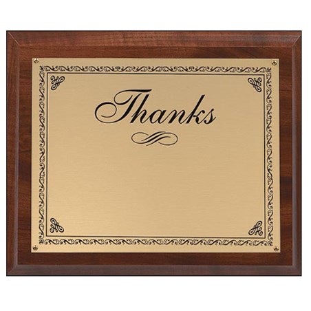 8 " x 10" Thanks Plaque | Awards International