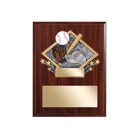 10.5" x 13" Baseball Plaque | Awards International