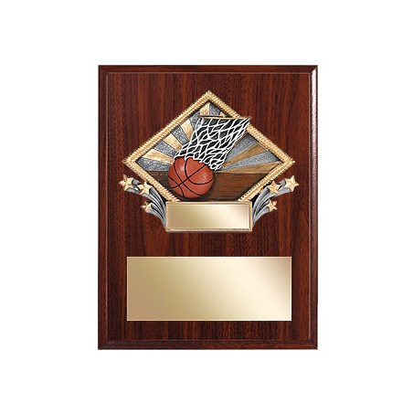10.5" x 13" Basketball Plaque | Awards International