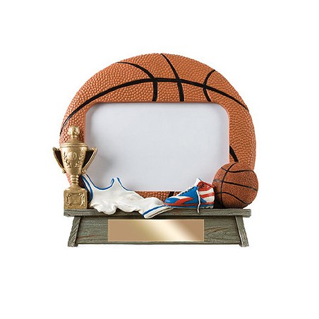 7" x 6.5" Vintage Basketball Photo Frame | Awards International