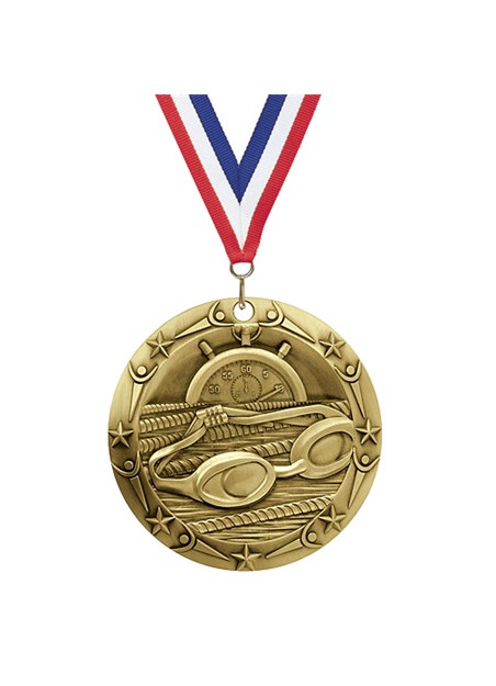 3" World Class Swimming Medal | Awards International