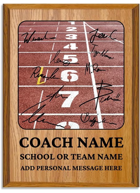Track Signature Plaque - 3 Sizes | Awards International