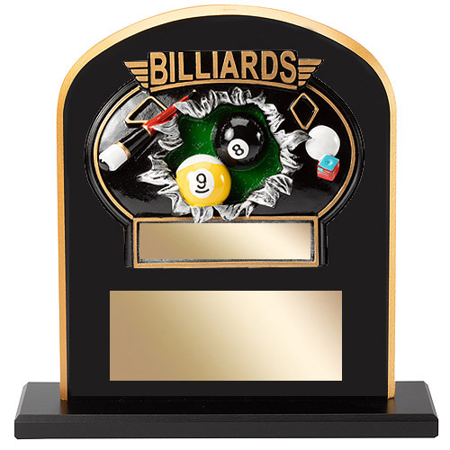 8.5" x 10" Billiard Tombstone Plaque | Awards International
