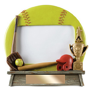 7" x 6.5" Vintage Softball Photo Frame | Awards International