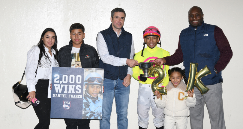 Jockey Manny Franco earns career win 2,000 at Belmont at the Big A ...