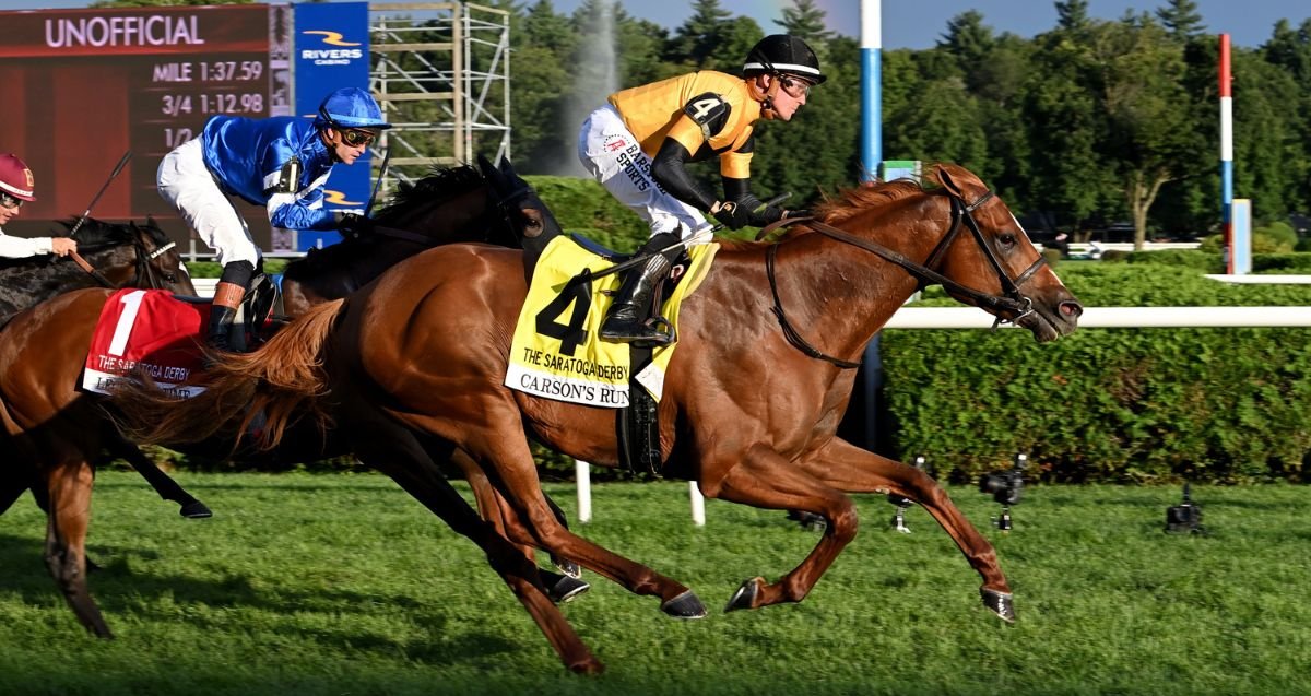 Carson’s Run uses impressive turn-of-foot to capture G1 Saratoga Derby ...