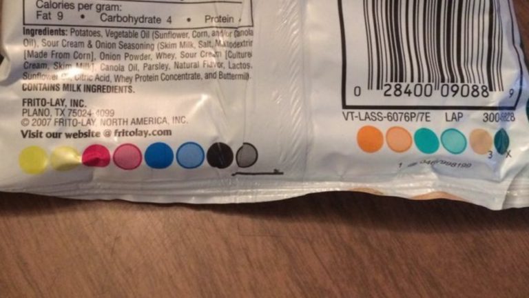 Woman Explains What the Different Color Patches on Food Packaging ...