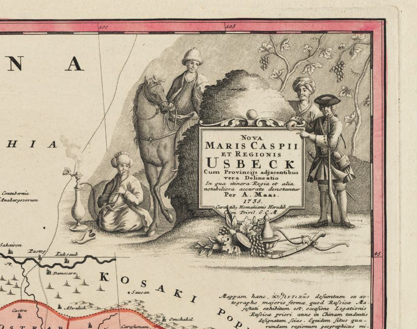 Nova Maris Caspii (1735) detail · Mapping Cultural Space Across Eurasia