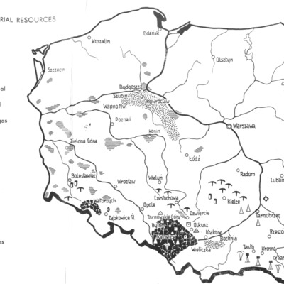 Poland Natural Resource Map, 1959 · Mapping Cultural Space Across Eurasia