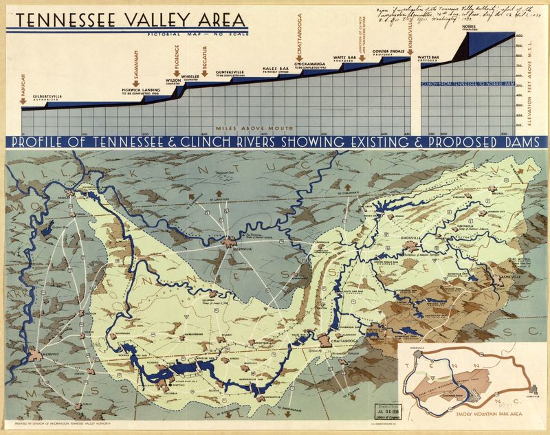 Tennessee Valley Area: pictorial map · HIST 1952