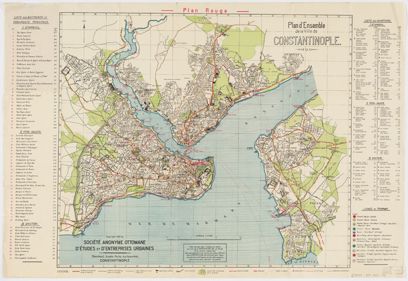 Map of Constantinople, 1922 · The Urban Imagination