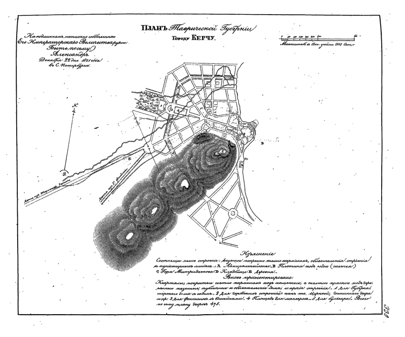 Plan of the town of Kerch, Tavrida Province · The Imperiia Project: Map ...