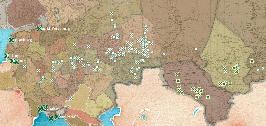 Economic Sites · The Spatial Profile of the Tsarist Empire · The ...