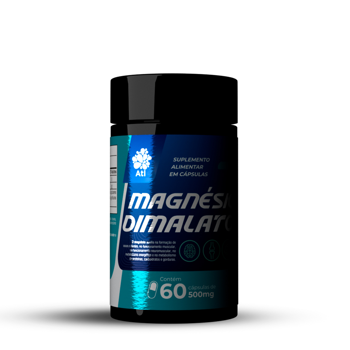 Atlântica Natural - MAGNÉSIO DIMALATO CÁPSULAS