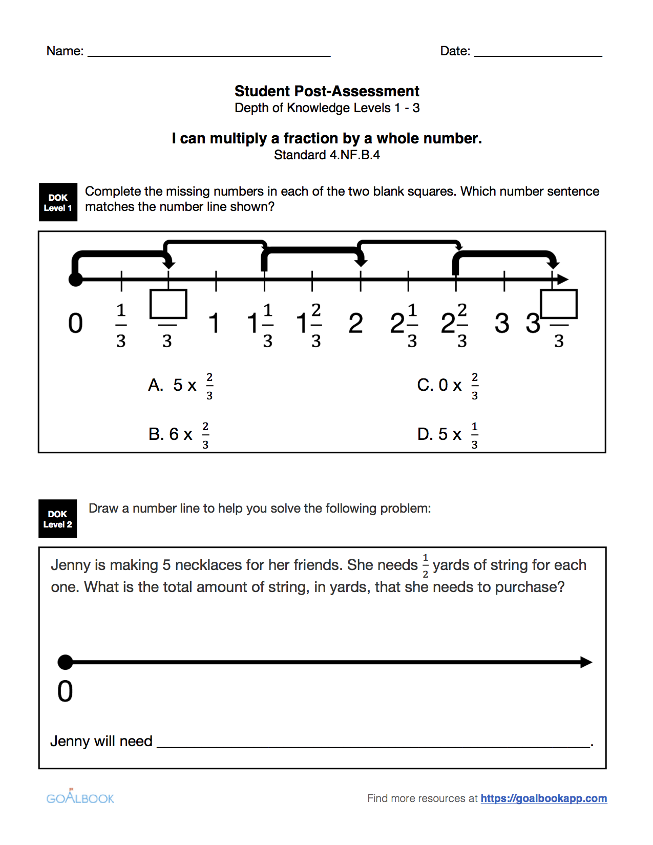 4.NF.4 Multiply a Fraction by a Whole Number | Math: Number ...