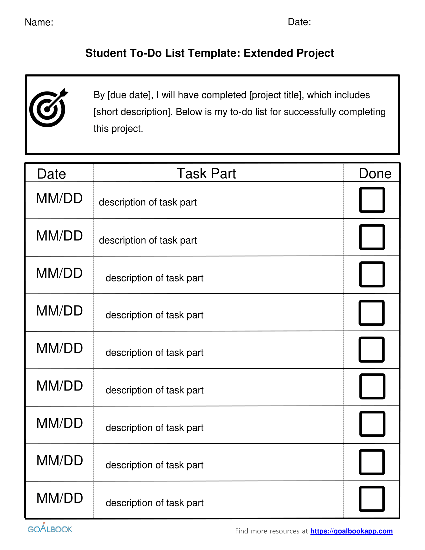 Project To Do List Template Classles Democracy