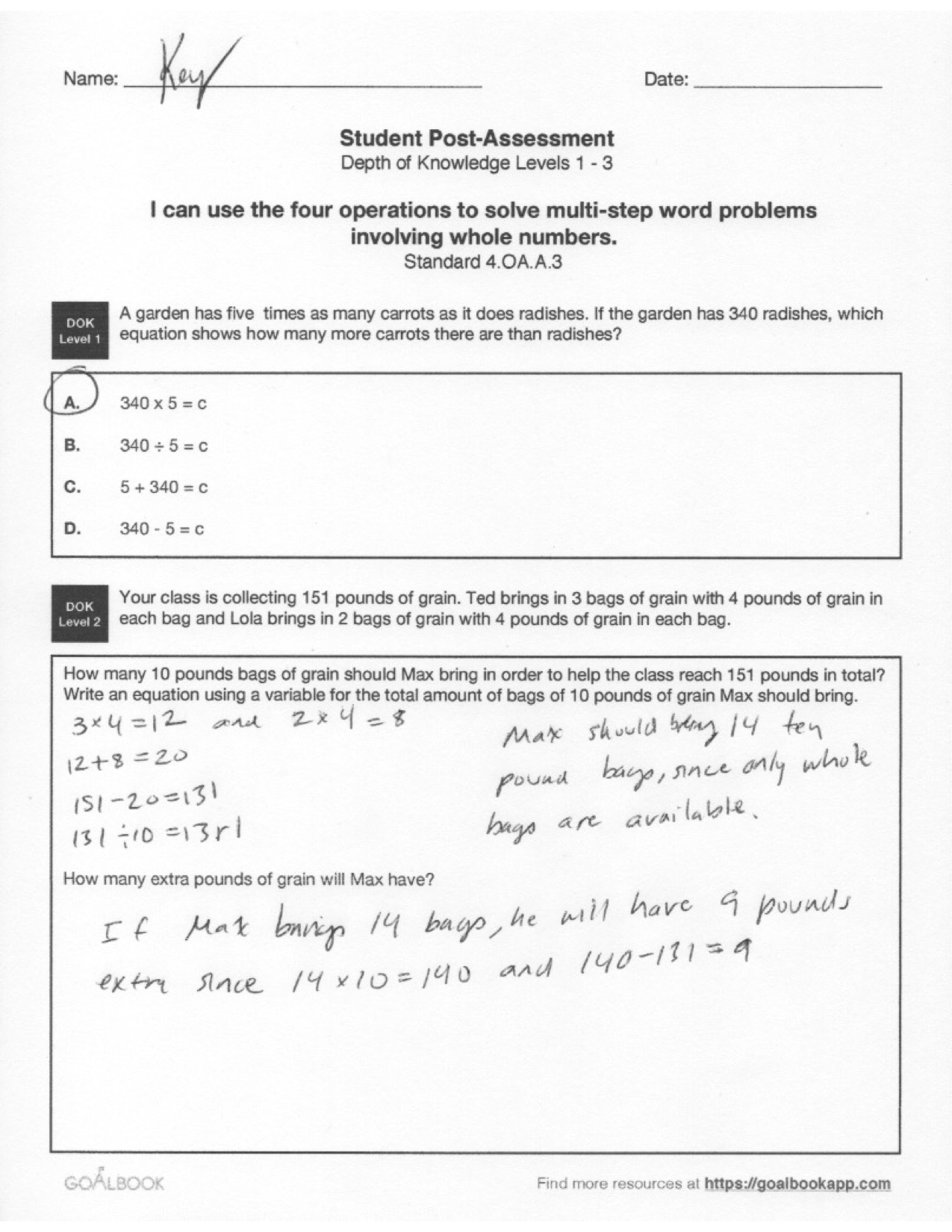 4 OA 3 Multi step Word Problems Math Operations Algebraic Thinking 4-oa-3-multi-step-word-problems-math-operations-algebraic-thinking